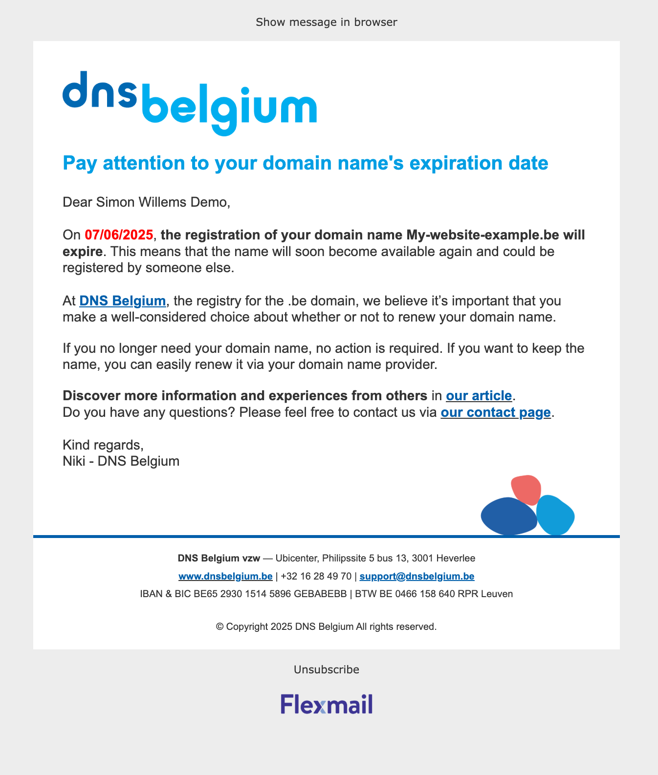 Growth: project quarantine | DNS Belgium